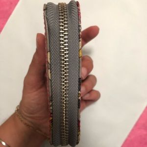 hadaki | Bags | Hadaki Square Grey Floral Coated Cotton Wallet | Poshmark